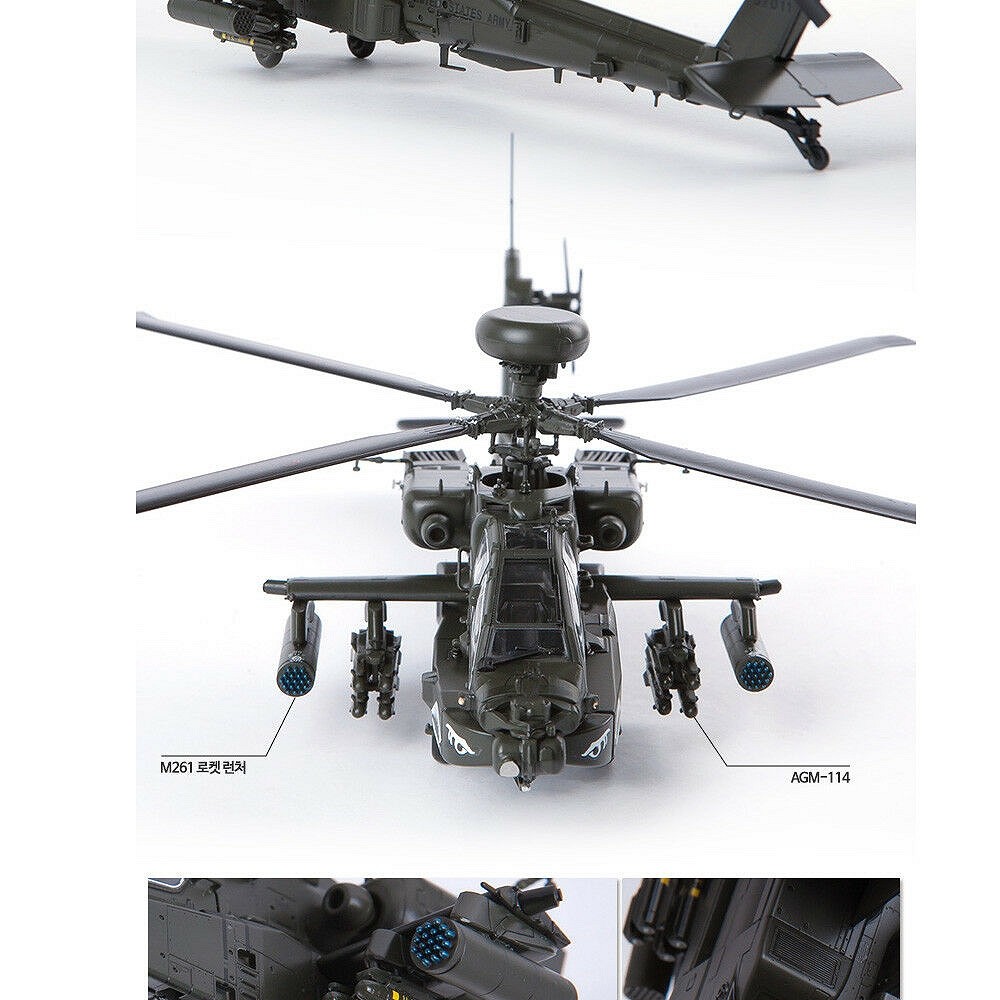Helicoptero US Army Ah-64A Apache Block II Late Version - ACADEMY