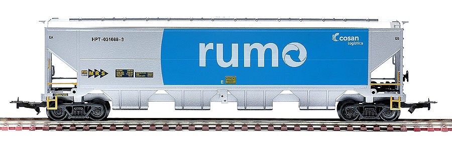 Vagão Hopper HPT - Rumo Logistica - Cosan - 2097 - FRATESCHI » Trem